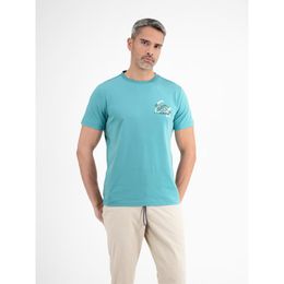 Lerros Herren Lerros T-Shirt &raquo;Herren T-Shirt in weicher Jerseyqualit&auml;t&laquo; blau L
