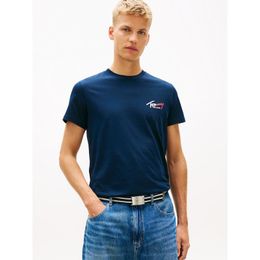 Tommy Jeans Herren T-Shirt &raquo;TJM SLIM FIT SIGN CHEST&laquo; mit Markenprint L