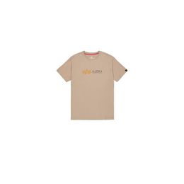 Alpha Industries Damen T-Shirt &raquo;Alpha Label T-Shirt PP&laquo; beige M