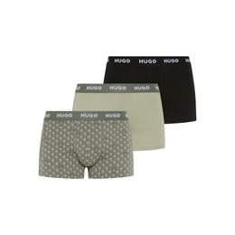 Hugo Underwear Herren HUGO Underwear Trunk &raquo;TRUNK TRIPLET DESIGN&laquo; Packung, 3 Stk. mit Logobund XXL (56), 3 Stk.