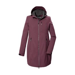 Killtec Damen Softshellparka &raquo;KOS 370 WMN SFTSHLL PRK&laquo; Winddichter Damen Softshell Parka, wasserabweisend, atmungsaktiv lila 44