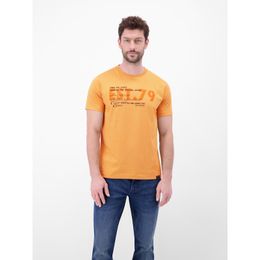 Lerros Herren Lerros T-Shirt &raquo;T-Shirt aus Baumwolle mit Brustprint&laquo; XXL