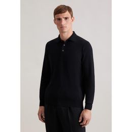 Seidensticker Herren Seidensticker Polokragenpullover &raquo;Schwarze Rose&laquo; 1/1 Kragen Uni S