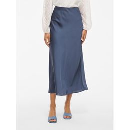 Vila Damen Maxirock &raquo;VIELLETTE HW LONG SKIRT - NOOS&laquo; Kunstfaser blau 34
