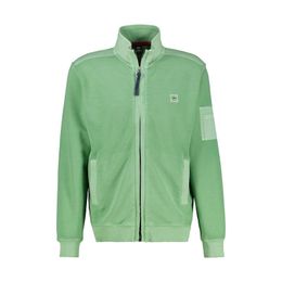 Lerros Herren Lerros Sweatjacke &raquo;Sweatjacke in Zig-Zag-Struktur&laquo; gr&uuml;n 3XL