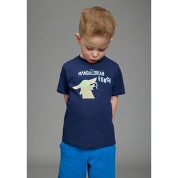 Kidsworld Jungen Kidsworld T-Shirt &raquo;STAR WARS: MADALORIAN - Disney Shirt&laquo; MANDALORIAN Shirt f&uuml;r Jungen, Kurzarm, bedruckte Optik, aus Baumwolle 104/