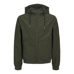 Jack & Jones PlusSize Jack & Jones Plussize Herren Jack & Jones PlusSize Softshelljacke &raquo;JJEBASIC mit Kapuze und wasserabweisendem Stoff&laquo; mit Kapuze Kunstfaser, regular fit