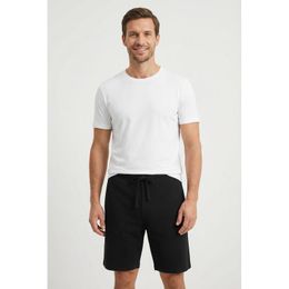 BOSS Damen BOSS Shorts mit elastischem Bund, in Ripp-Qualit&auml;t L, N-Gr