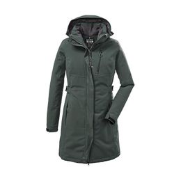 Killtec Damen Parka &raquo;KOW 165 WMN PRK&laquo; Wasser- und winddichter Parka mit Teddyfleece und abnehmbarer Kapuze gr&uuml;n 40