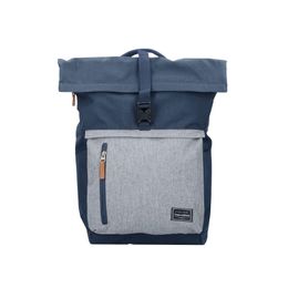 Travelite Basics Rollup Rucksack 47 cm Laptopfach in marine-grau | Gr.: onesize