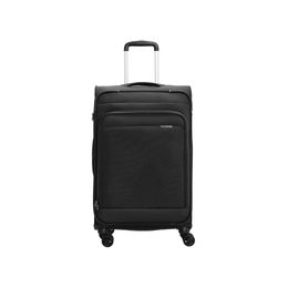 d&n D&N Travel Line 9504 - 4-Rollen-Trolley M 67 cm erw. (dark red) in schwarz | Gr.: onesize