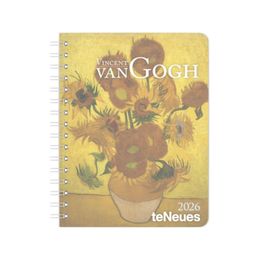 TeNeues Calendars & Stationery Kalender - teNeues - Vincent van Gogh Diary 2026 - Buchkalender 17x22 cm | Woch | Gr.: onesize