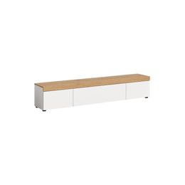 ebuy24 TV Tisch Ruda Wei&szlig; 180 x 33 cm | Gr.: onesize