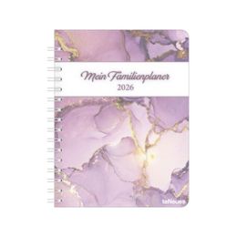 TeNeues Calendars & Stationery Kalender - teNeues - Familienplaner-Buch Glamour 2026 - Familienkalender mit 5 | Gr.: onesize