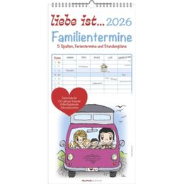 TeNeues Calendars & Stationery Kalender - Alpha Edition - Liebe ist... Familientermine 2026 - Familienkalender | Gr.: onesize