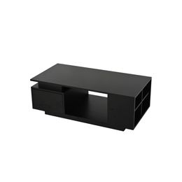 ABRIHOME LED-Couchtisch in Schwarz 100x50x36 cm mit App Steuerung | Gr.: onesize