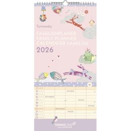 TeNeues Calendars & Stationery Kalender - GreenLine - Turnowsky Familienplaner 2026 - Wandkalender 22x45 cm, F | Gr.: onesize