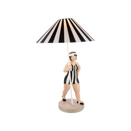 Gilde Tischlampe "Becky" in Schwarz - H. 60 cm - D. 38,5 cm | Gr.: onesize