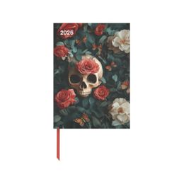 TeNeues Calendars & Stationery Kalender - teNeues - Skull 2026 - Buchkalender 16x22 cm | Stilvoller Wochenkal | Gr.: onesize