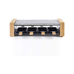 HKoenig Raclette-Grill WOD8 f&uuml;r 8 Personen in Holz-Optik | Gr.: onesize