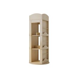 ABRIHOME Drehbares B&uuml;cherregal mit 360-Grad-Drehfunktion 142&times;63&times;63 cm | Gr.: onesize