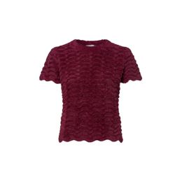 Rich & Royal Rich & Royal Pullover Zig Zag in bordeaux - 0001 | Gr.: XS