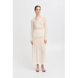 Ichi Langarm-Bluse IXLACEY Slim fit in Cloud Dancer | Gr.: M