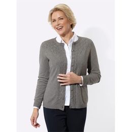 WITT WEIDEN Strickjacke in grau-meliert | Gr.: 46