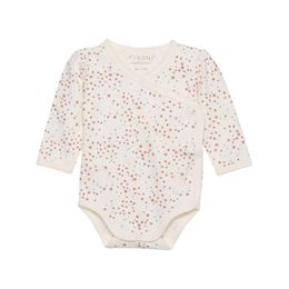 FIXONI Kinder Langarmbody "Wrap Body LS w.AOP" in Rosa | Gr.: 56