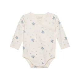 FIXONI Kinder Langarmbody "Wrap Body LS w.AOP" in Blau | Gr.: 56