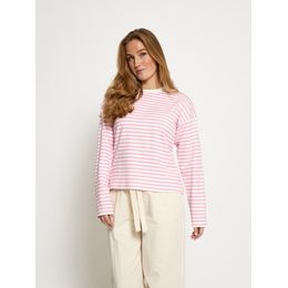 Minus T-Shirt in Prism Pink Stripe | Gr.: XL
