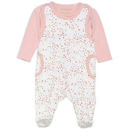 FIXONI Kinder Langarmbody "Body LS w.Velour Romper" in Rosa | Gr.: 68