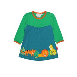 Toby tiger Kleid mit Raubkatzen Applikation in gr&uuml;n | Gr.: 110