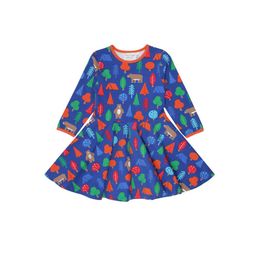 Toby tiger Skater Kleid mit B&auml;ren Print in blau | Gr.: 80