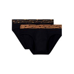 Emporio Armani 2er Pack Brief in Schwarz | Gr.: M