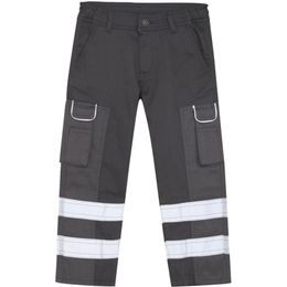 Minymo Kinder Arbeitshose "Worker Pants" in Grau | Gr.: 122