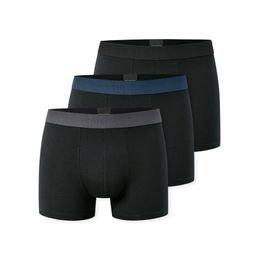 Schiesser Boxershort 3er Pack in Schwarz | Gr.: S