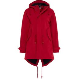 BMS Sailing Wear Damenmantel aus Softshell in rot - HafenCity Caot aus Hamburg | Gr.: 46
