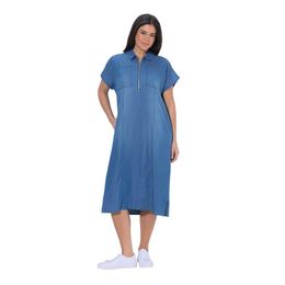Ulla Popken Kleid in blue denim | Gr.: 54-56