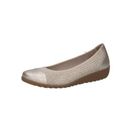 Caprice Ballerinas in Wei&szlig;/Gold | Gr.: 38