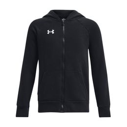 Under Armour Kinder Sweatshirt "UA Rival Fleece Fullzip Hoodie" in Schwarz | Gr.: XS