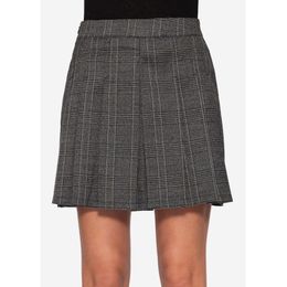 SASSYCLASSY Mini Rock mit Falten in Grau | Gr.: M
