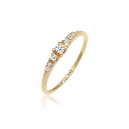 Elli DIAMONDS Ring 585 Wei&szlig;gold Verlobungsring in Gold | Gr.: 56