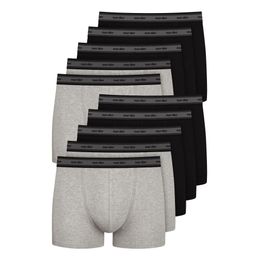 Nur Die Boxer Organic Cotton Retroshorts in schwarz / graumelange | Gr.: L