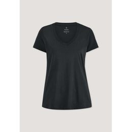 hessnatur T-Shirt in schwarz | Gr.: 40