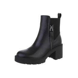 Ital-Design Stiefelette in Schwarz | Gr.: 38