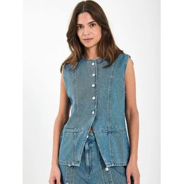 NORR Weste Kenzie in Medium blue denim | Gr.: 38