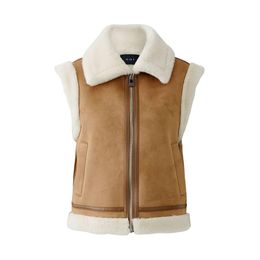 Oui Weste in dk camel white | Gr.: 42