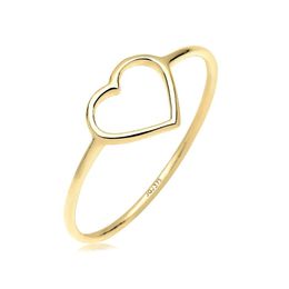 Elli Ring 375 Gelbgold Herz in Gold | Gr.: 52