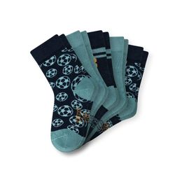 Schiesser Socken 5er Pack in T&uuml;rkis | Gr.: 23-26